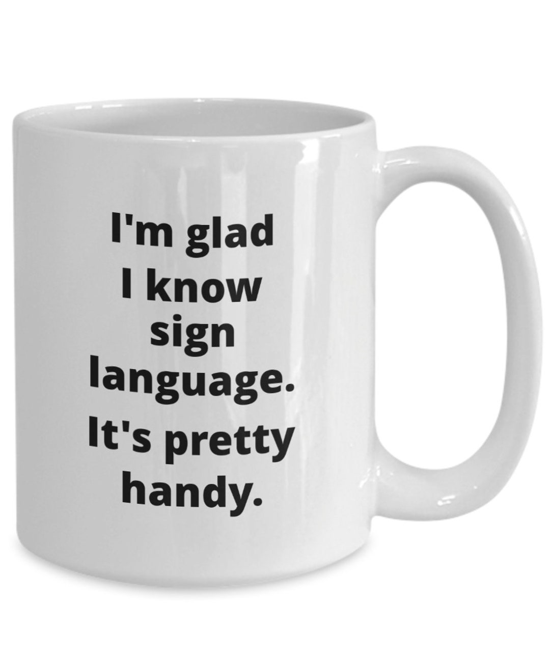 Sign Language Mug Sign Language Gift Coffee Mug Sign Language Gag Gift ...