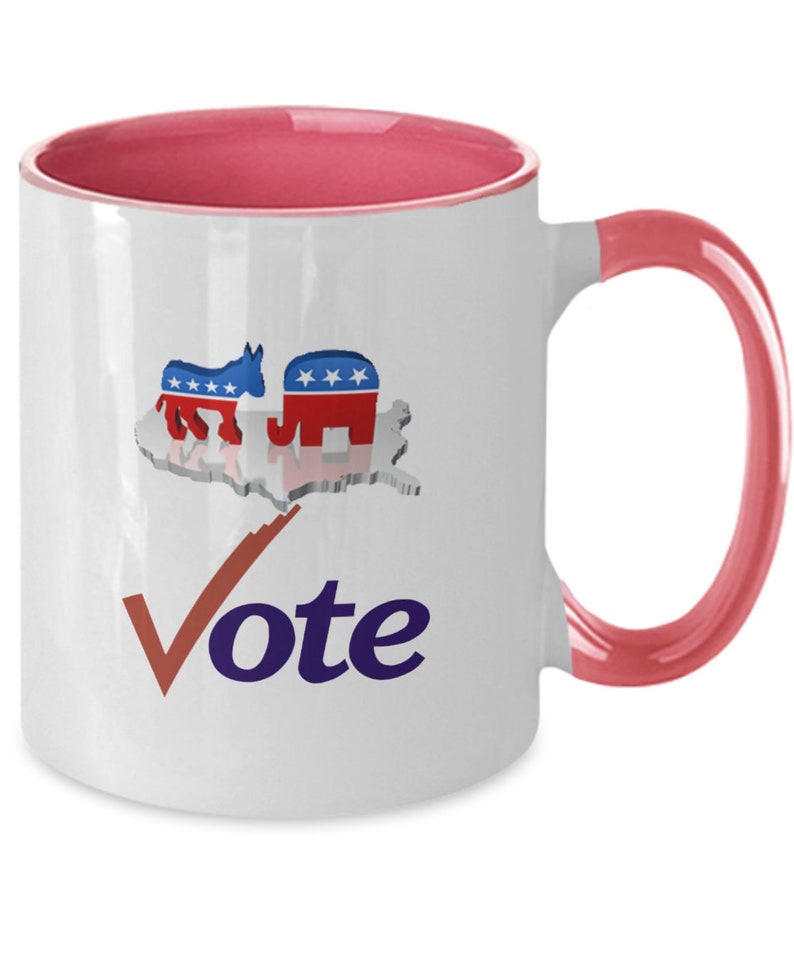 Election 2020 Political Coffee Mug Vote Democrat/republican Gift ...