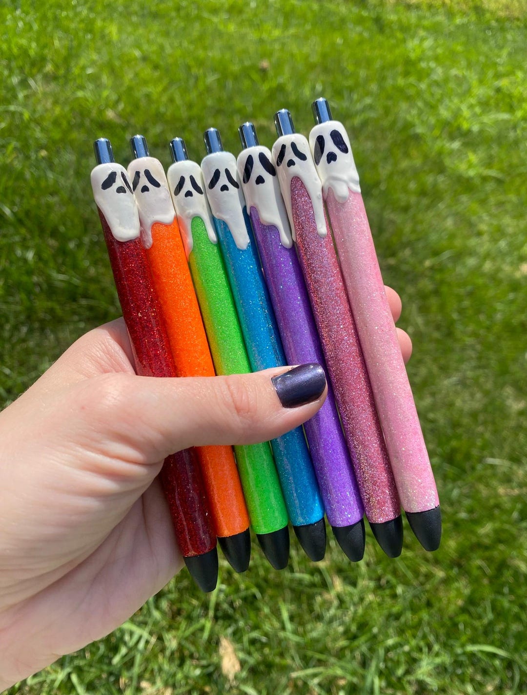 Ghost Face Pens | Epoxy Pens | Halloween Pen | Ghost Face | - Etsy