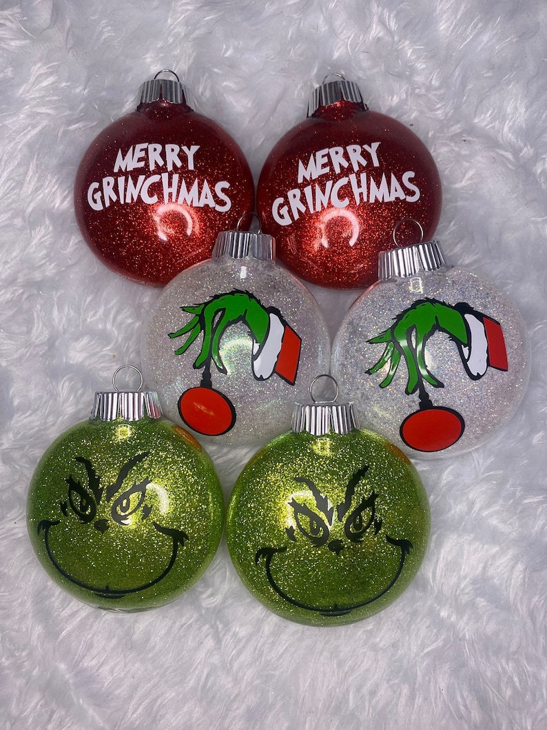 Handmade Grinch Ornaments | Grinch Ornament | Christmas Ornaments ...