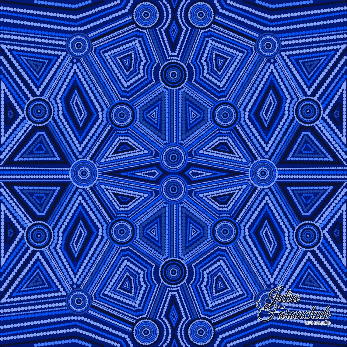 Aboriginal Art Print Printable digital Papers Australian | Etsy