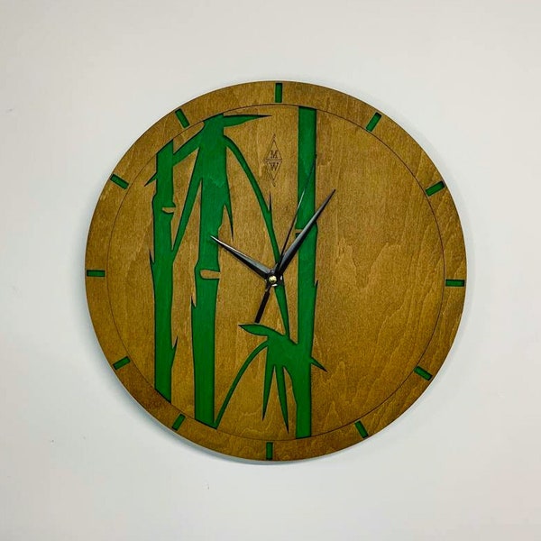 Bamboo Clock - Etsy