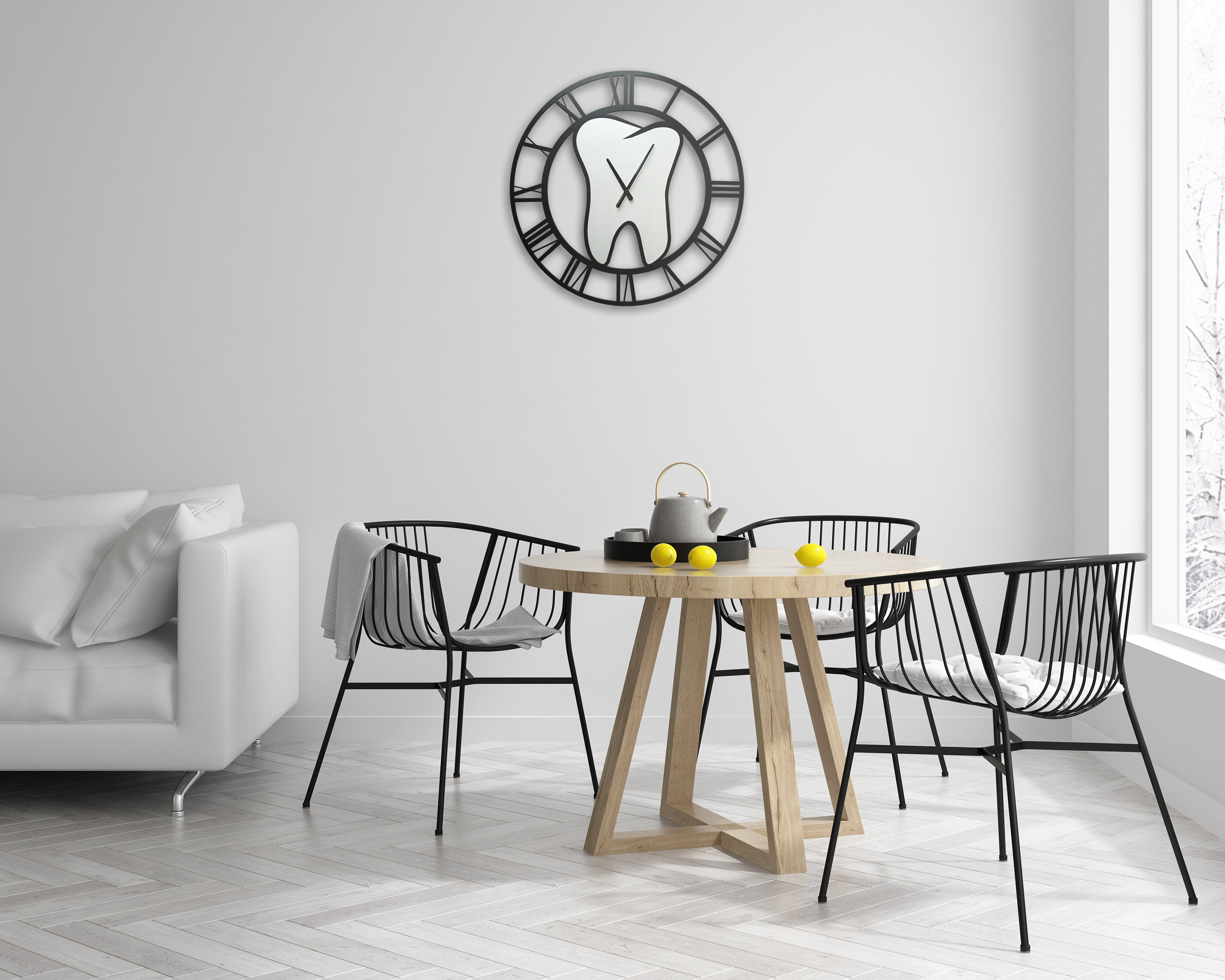 Personalized Wooden Tooth Clock: Dentist Office Decor - Etsy