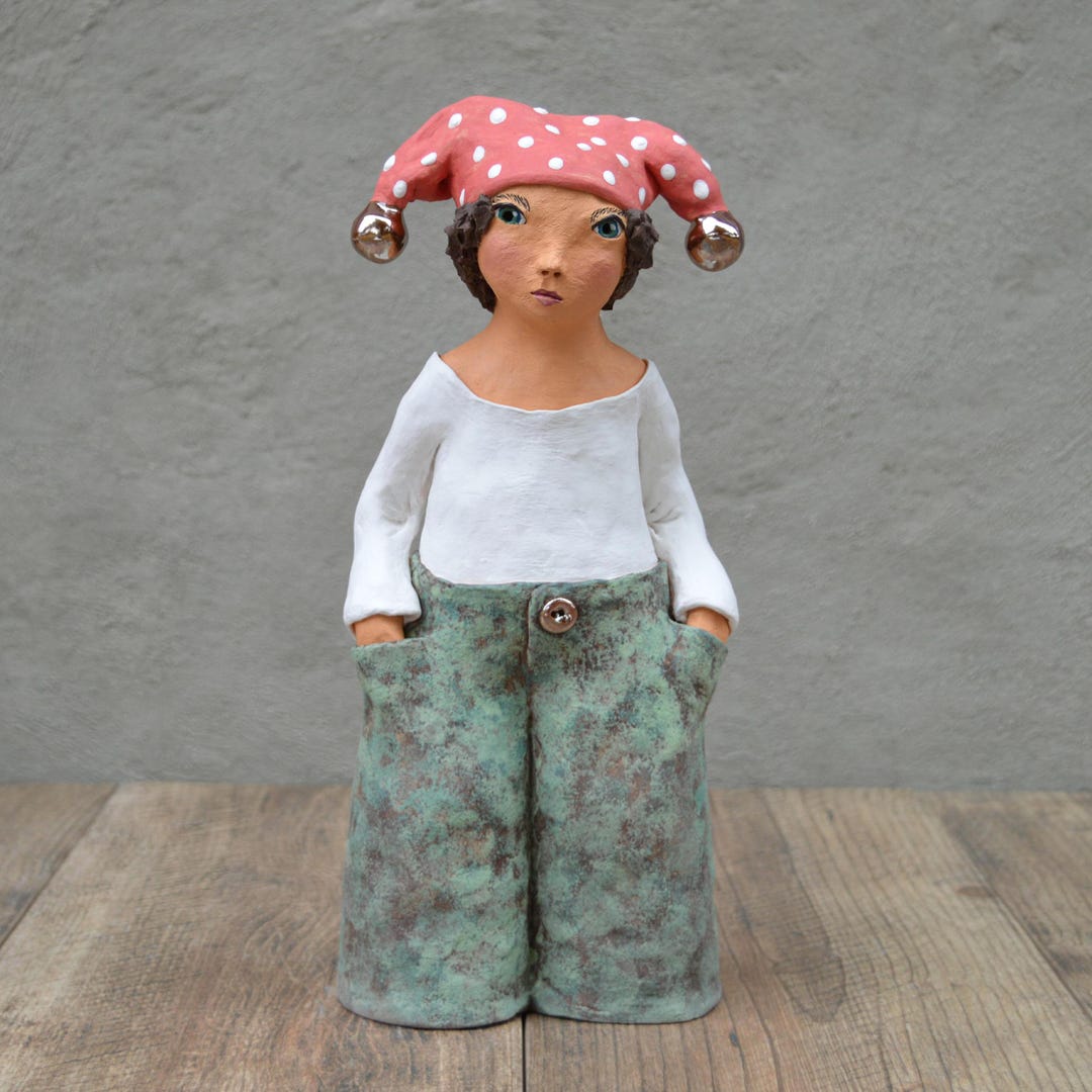 Forest Gnome. Handmade Ceramic Figure. - Etsy