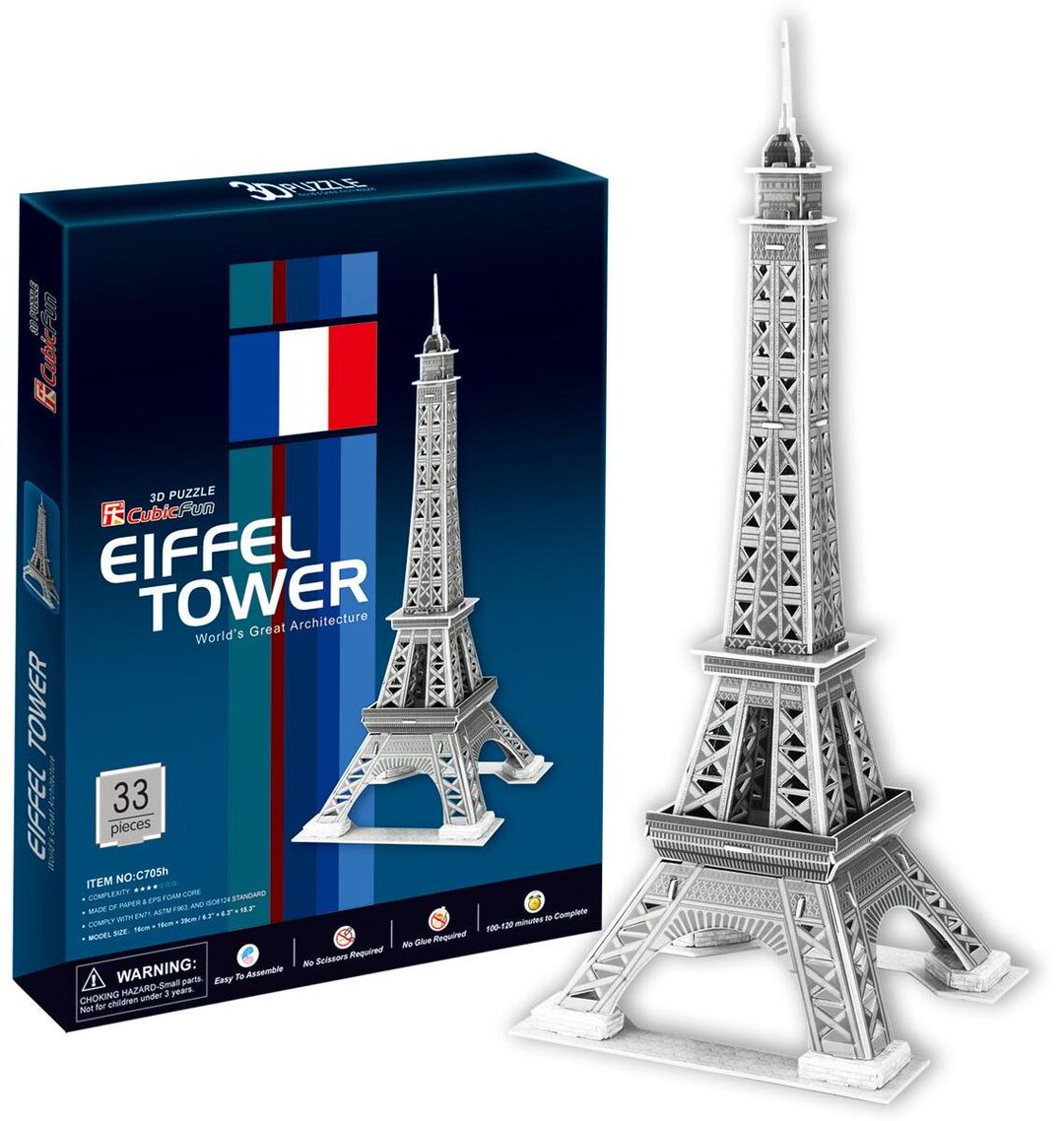 The Eiffel Tower Jigsaw Model Kit 3d Puzzles for Adult 390mm X 160mm Sealed - Etsy