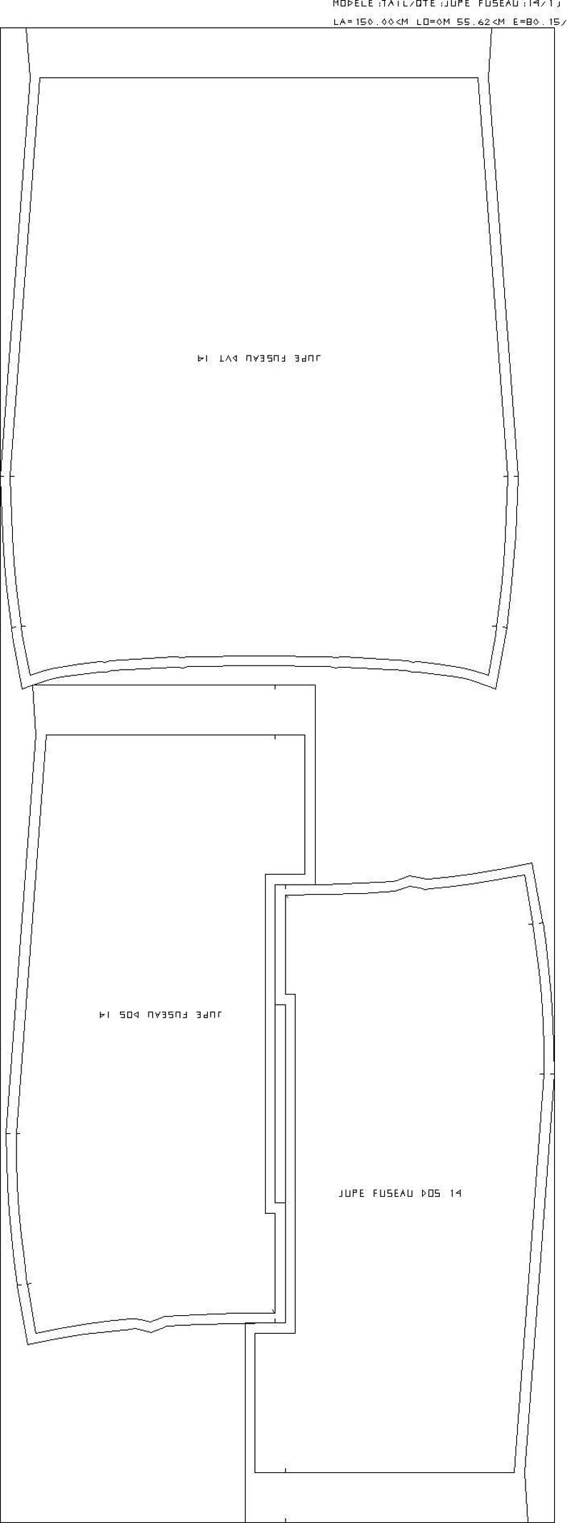 2D Sewing Pattern | Digital PDF or DXF File | Ready for Production - Etsy