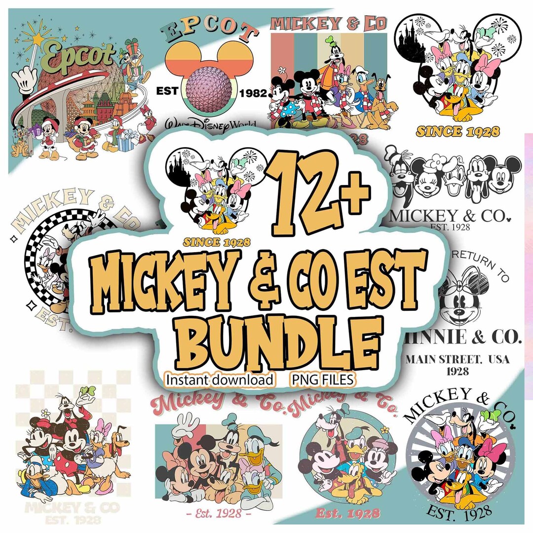 Mega Mickeyy & Friends SVG Bundle, Family Vacation Png, Family Trip SVG ...