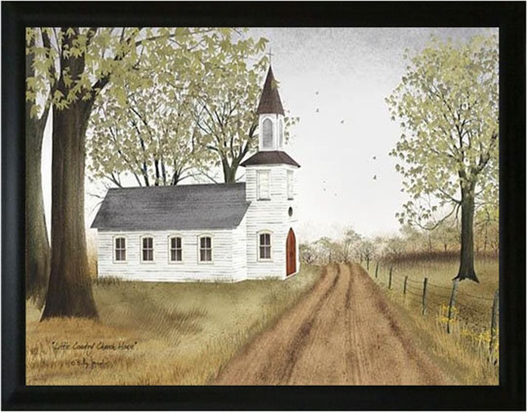 Little Country Church House - Framed Art by Billy Jacobs - Etsy