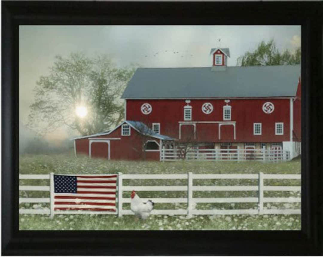 Patriotic Farm - Framed Art by Lori Deiter - Etsy