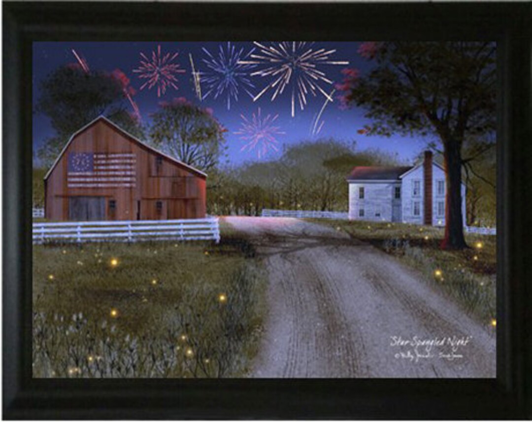 Star Spangles Night - Framed Art by Billy Jacobs - BRAND NEW RELEASE - Etsy