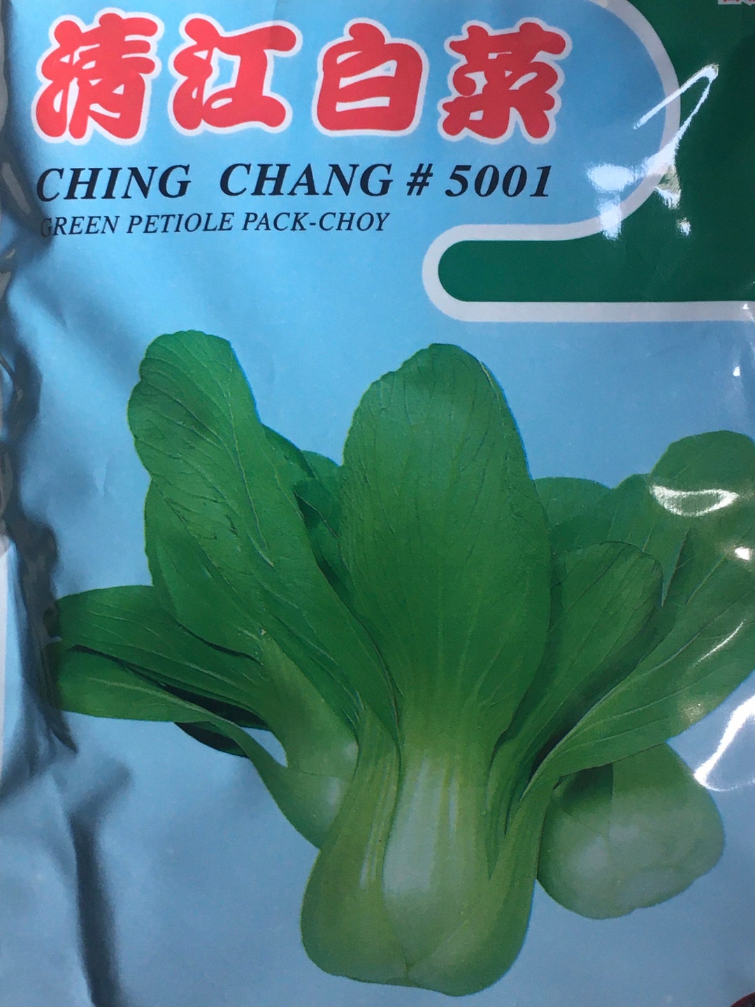 1/4-oz ~2500 Baby Shanghai Pak Choi Seeds 上海青江菜; Green Stem Bok Choy ...