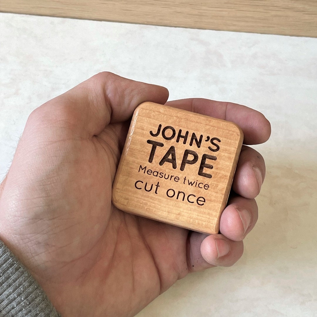 Personalised Wooden Tape Measure - Gifts for DIY Dads - Home ...