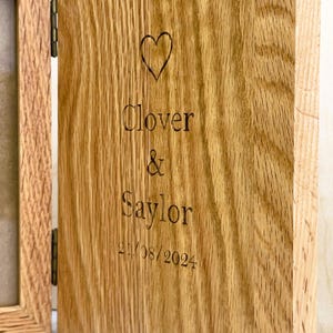 Personalised Wooden Book Picture Frame Personalised Oak Picture Frame ...