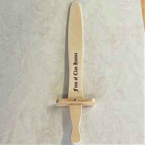 Personalised Wooden Sword - Role Play - Gift for Kids - Viking - Toy ...