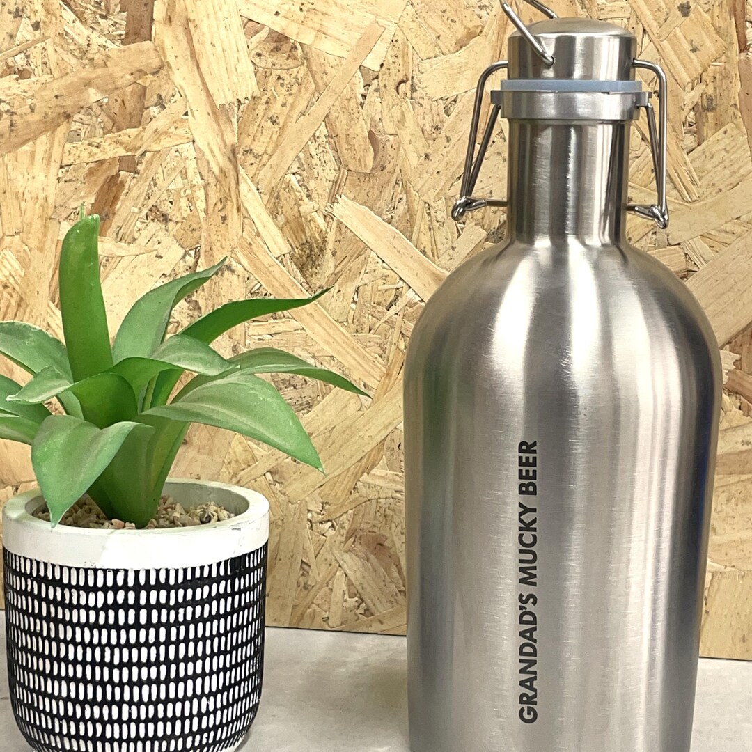 Personalised Stainless Steel Beer Growler: Gifts for Him - Etsy