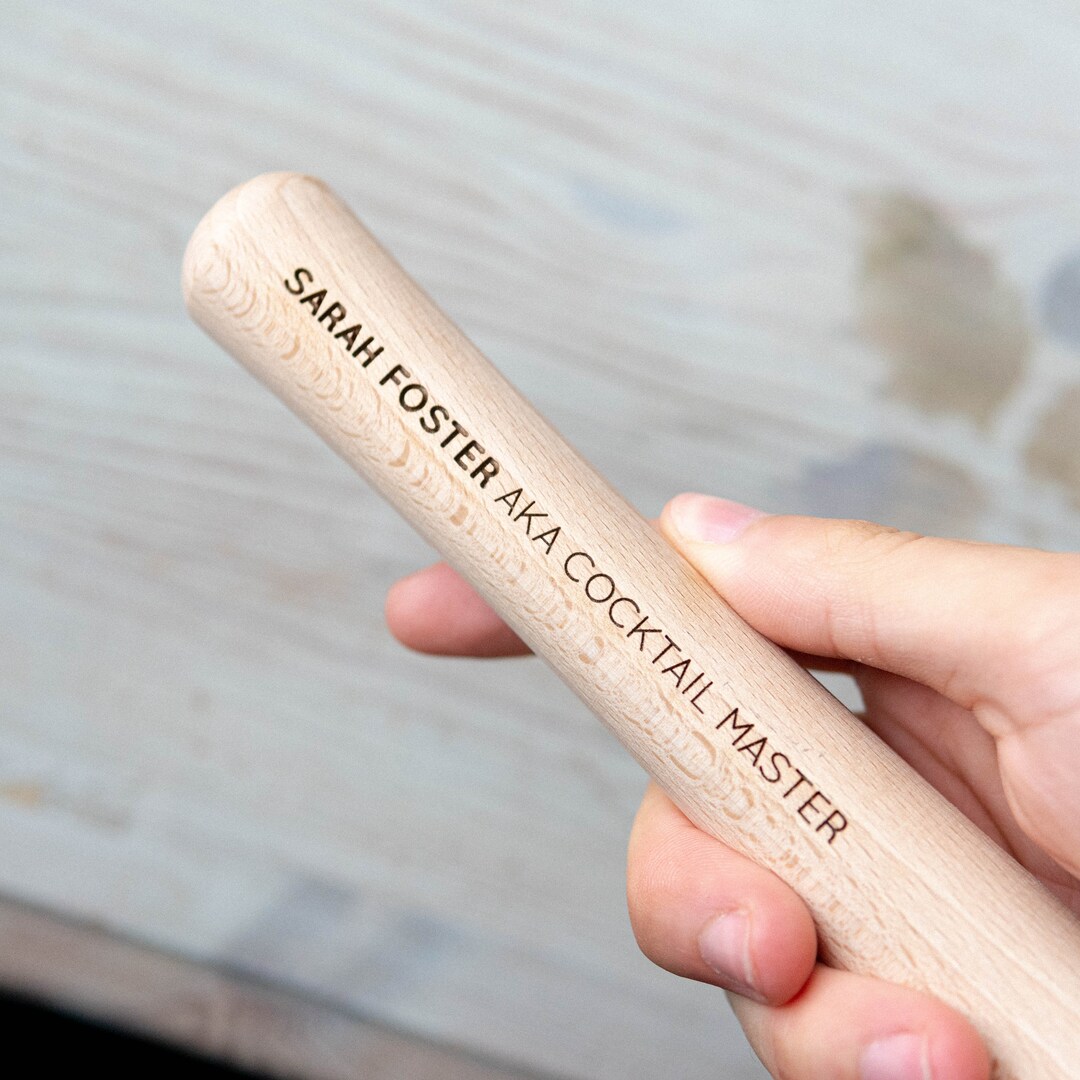 Personalised Wooden Cocktail Muddler - Mojito Muddler - Wooden Gifts ...