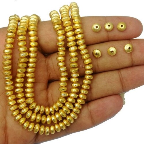 5mm 10/50/100pcs 14K Gold Plated Rondelle Beadsgold Plated | Etsy