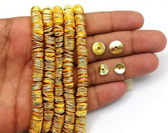 Wavy Disc Beads - Etsy