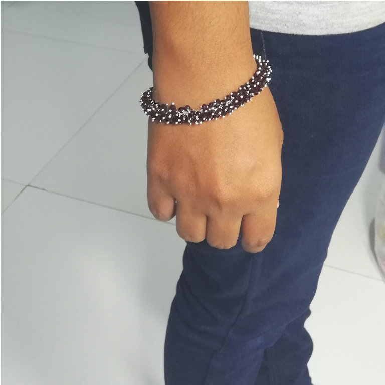 Red Quartz Cluster Chain Bracelet Silver Plated Gemstone | Etsy