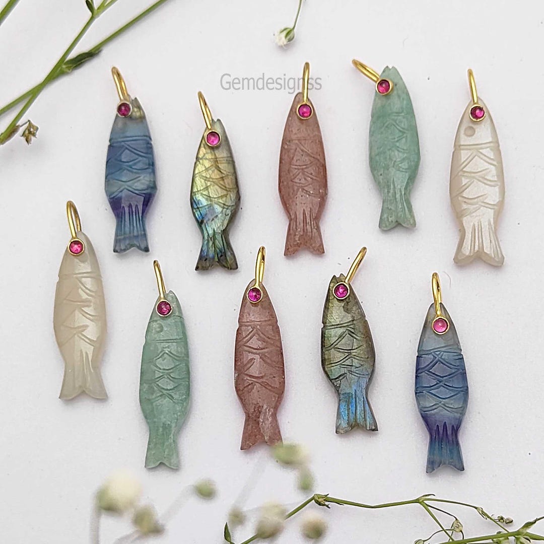 Designer Fish Carved Pendant- Lucky Animal Fish Handcarved Pendant ...
