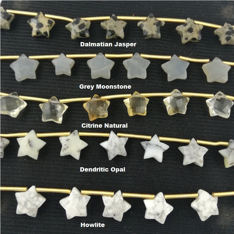 Natural Gemstone Faceted Star 10mm Faceted Star Gemstone - Etsy