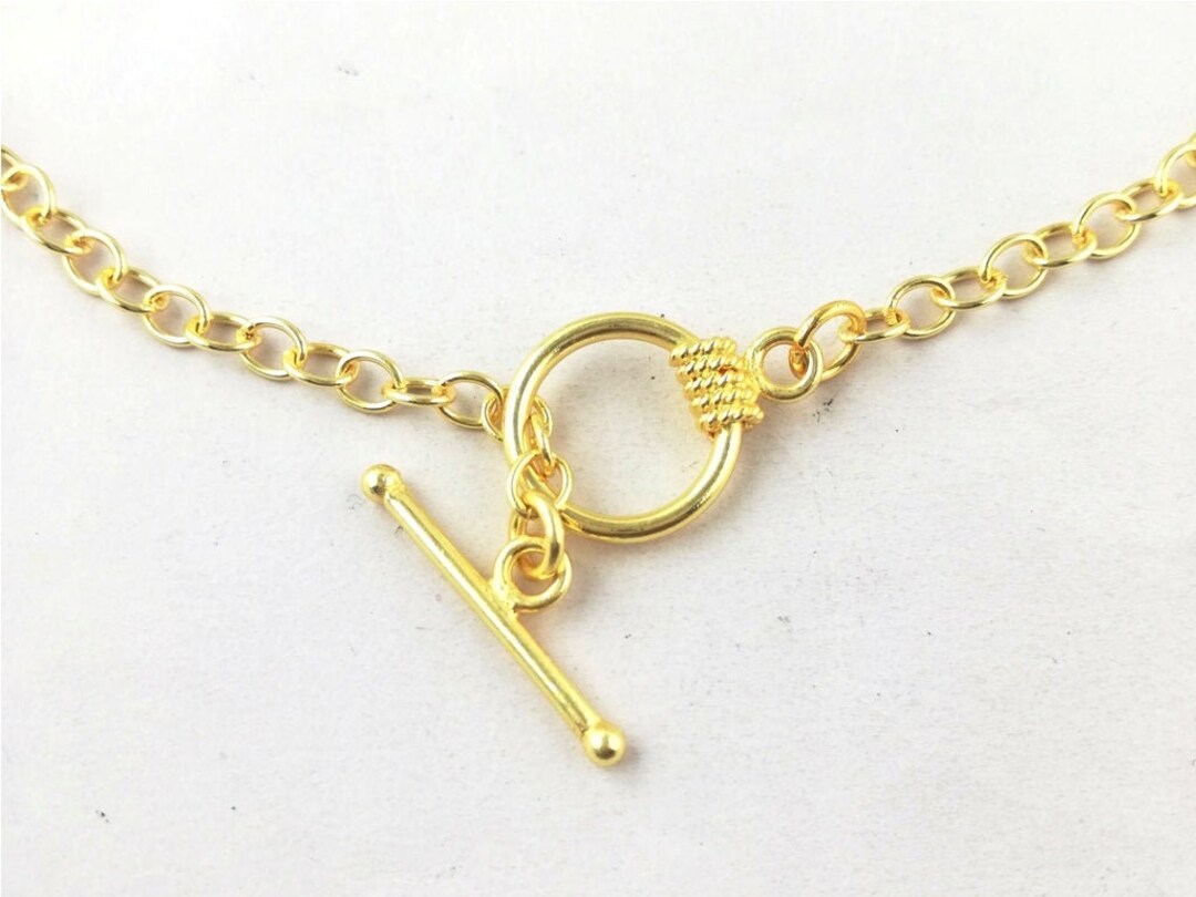 5 Piece Set of Gold and Silver Plated Toggle Clasps, Jewelry Helping ...