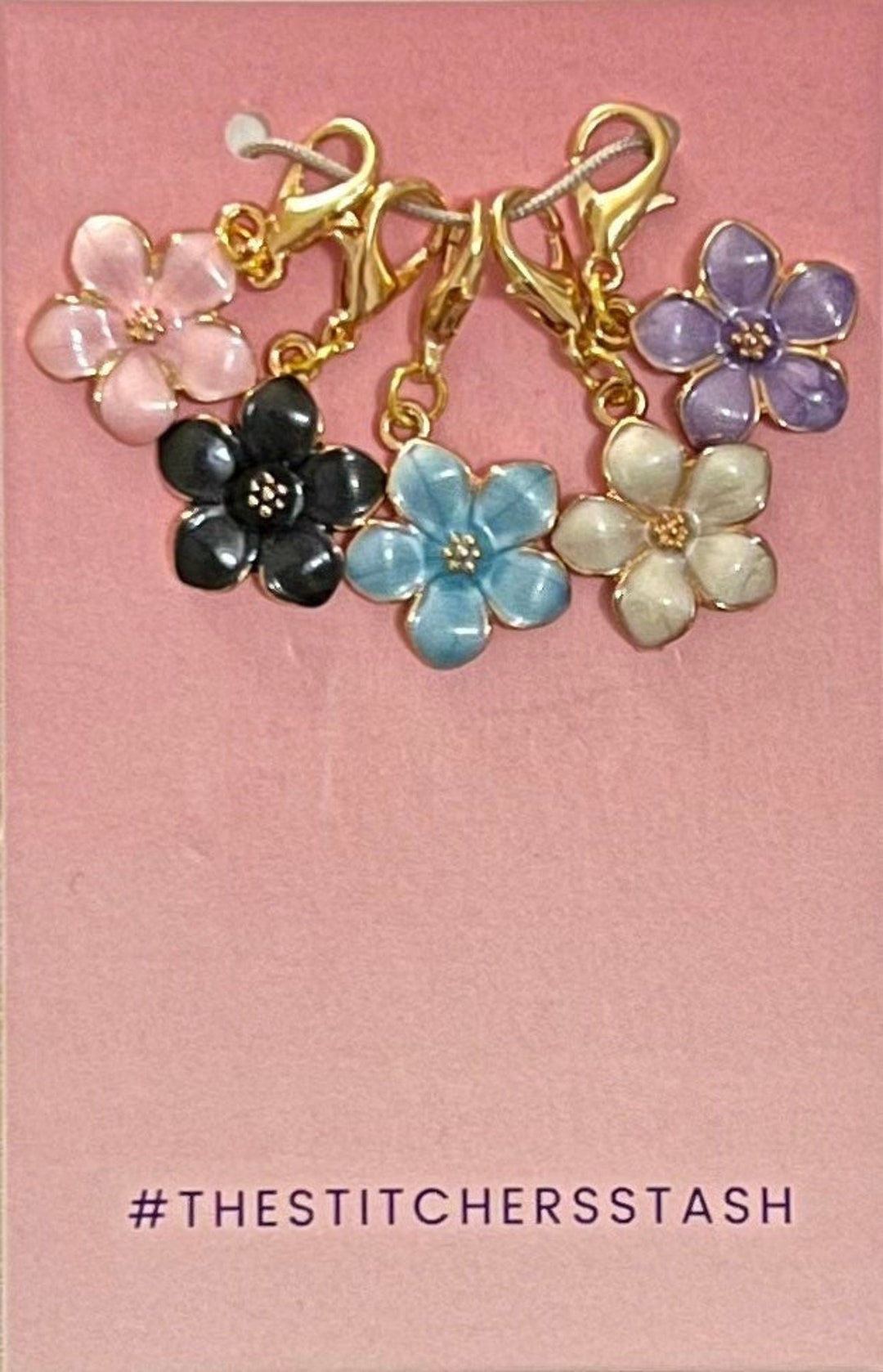 Flower Petal Stitch Markers. Set of 5. FREE GIFT With EVERY - Etsy