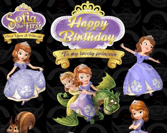 princess sofia cake topper printable