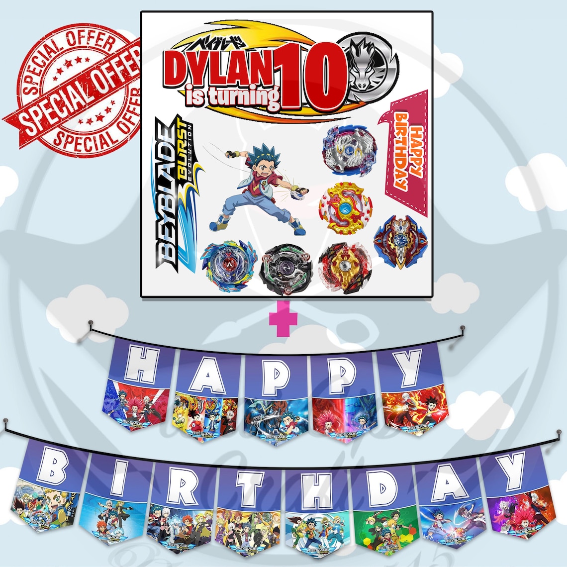 Special Offer Personalise Beyblade Burst Cake Topper - Etsy Canada