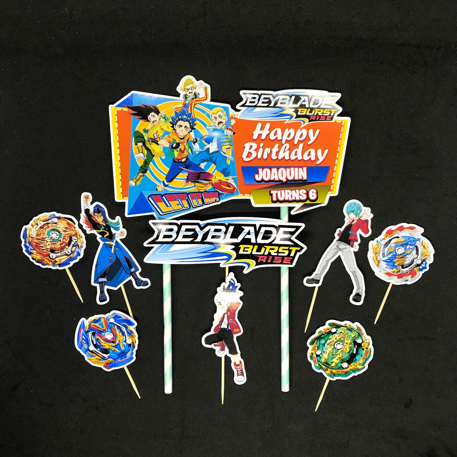 Digital Printable Files Beyblade Burst Rise Cake Topper V4 | Etsy Canada