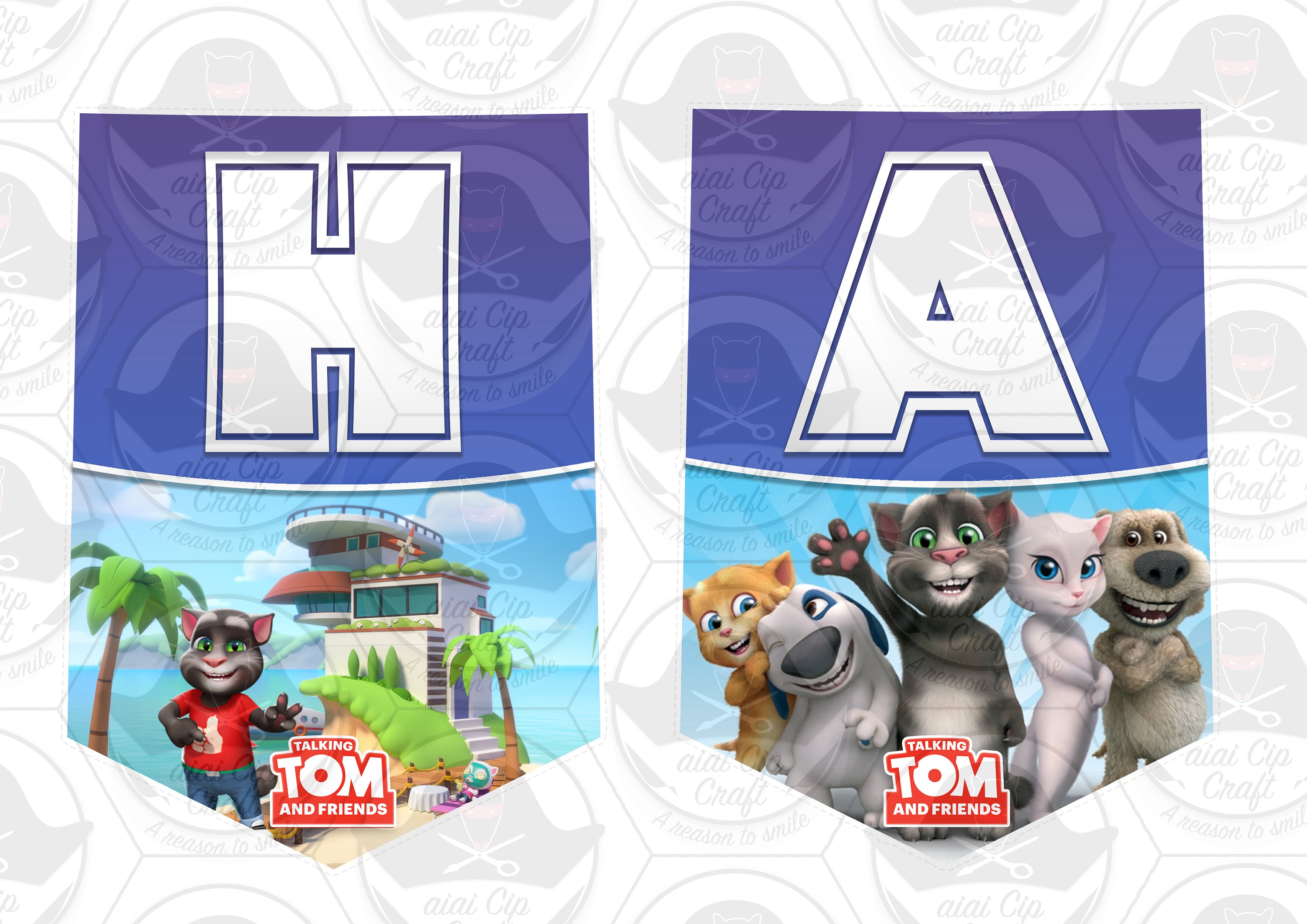 Printable Talking Tom Birthday Party Banner - Etsy Canada