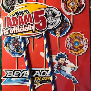 Custom Beyblade Cake Topper Printout V3 - Etsy