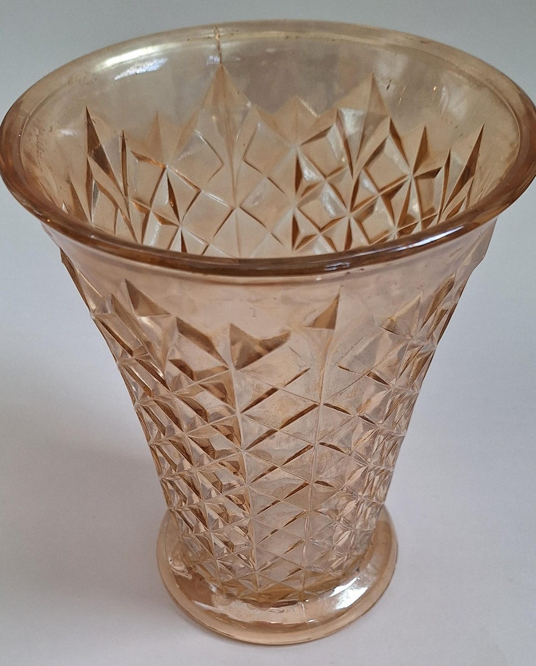 Iridescent Depression Glass Carnival "marigold" Pattern 7" Vase. - Etsy