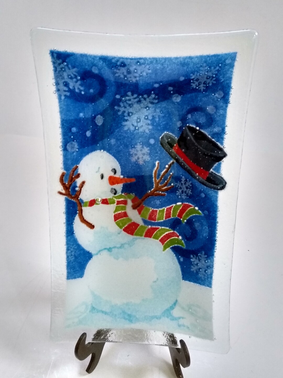 Peggy Karr "windy Snowman" 9 1/2" X 5 1/2" Signed - Etsy