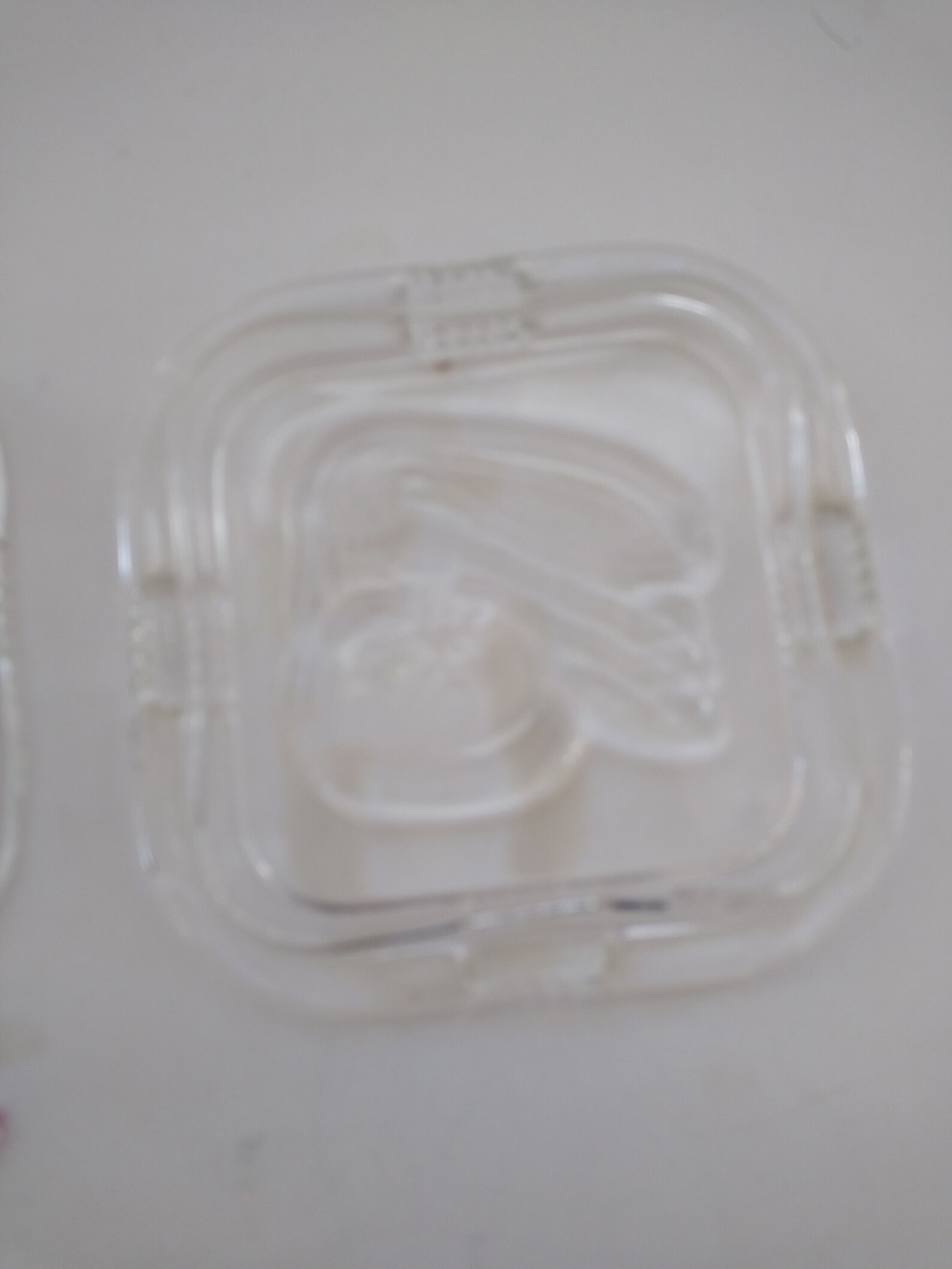 Clear Depression Glass Refrigerator Box With Vegetables 4" X 4" - Etsy