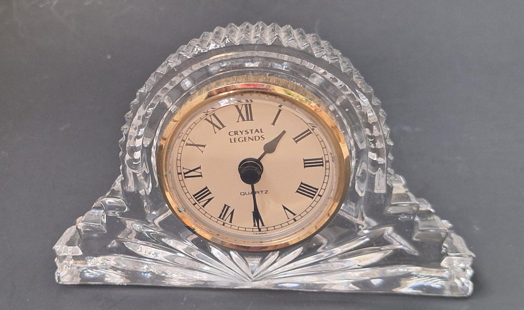 Godinger Clock "crystal Legends" 6" X 4". - Etsy