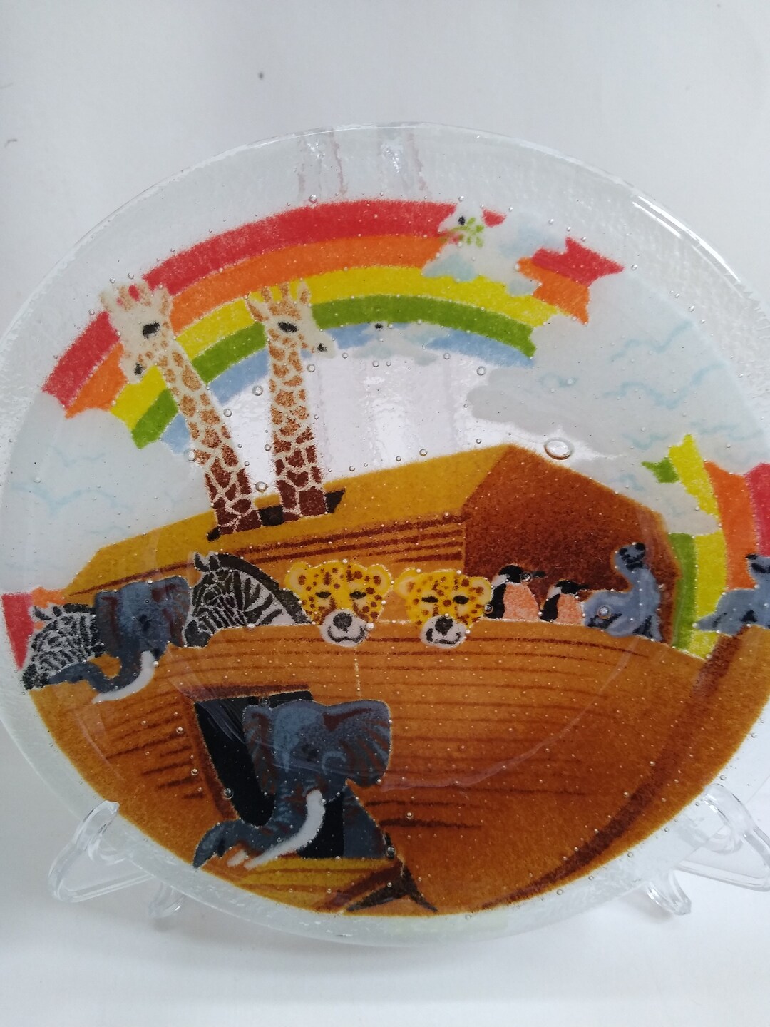 Peggy Karr Noah's Ark 8" Plate Signed - Etsy