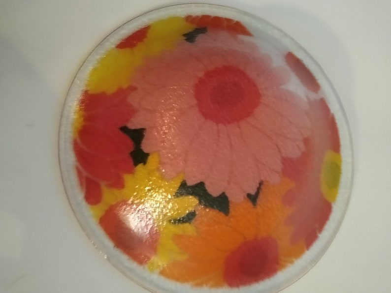 Peggy Karr "gerbera Daisy" 9" Bowl Signed - Etsy