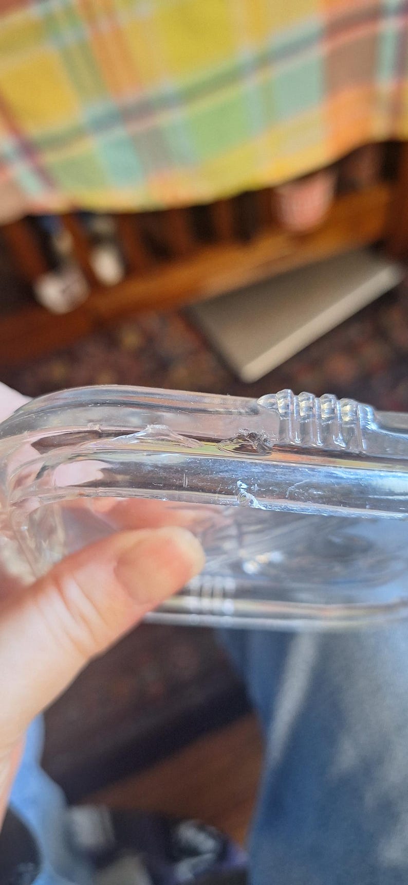 Clear Depression Glass Refrigerator Box With Vegetables 4" X 4" - Etsy
