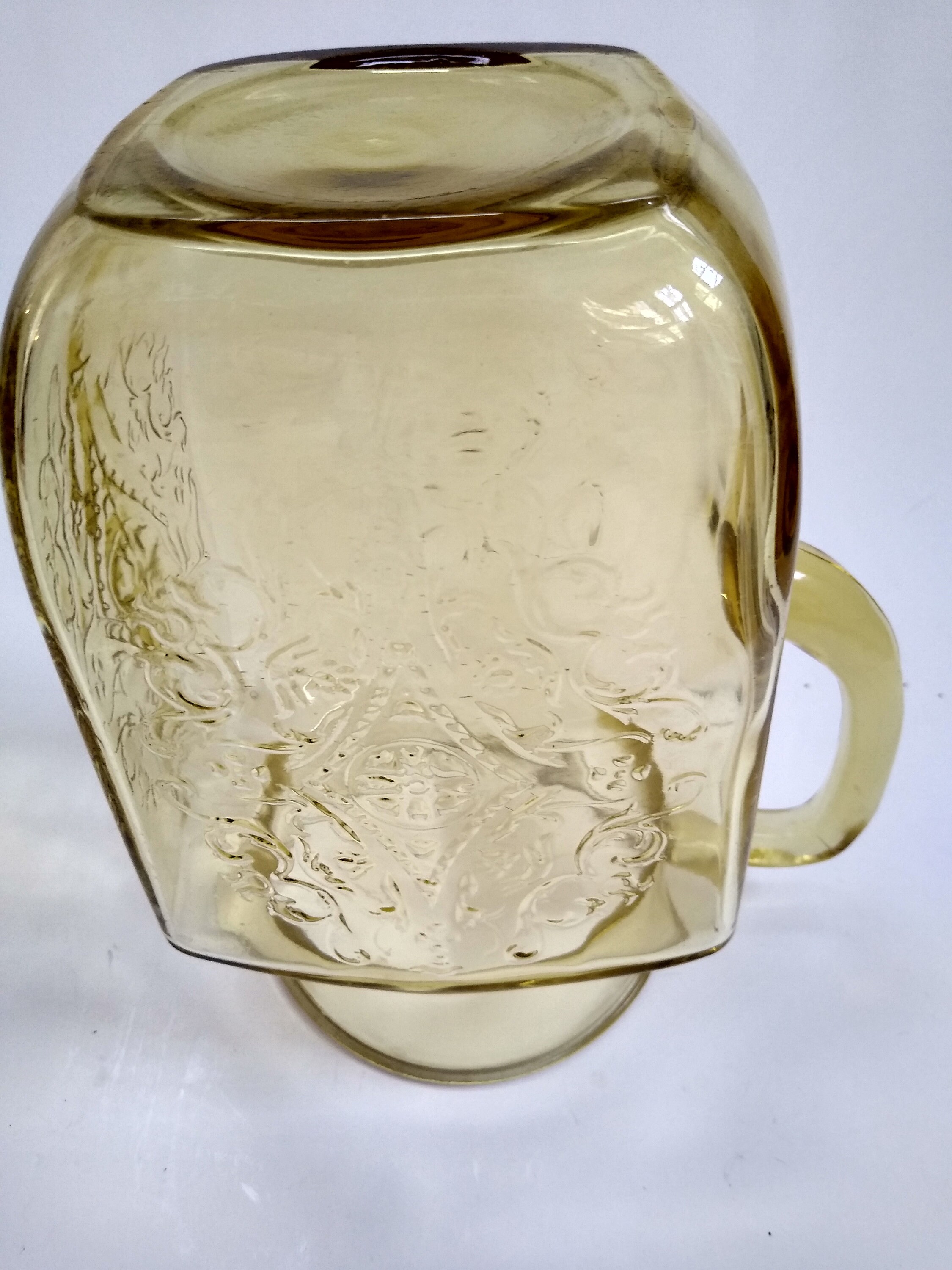 Amber Depression Glass madrid Pattern. 60 Oz Pitcher - Etsy