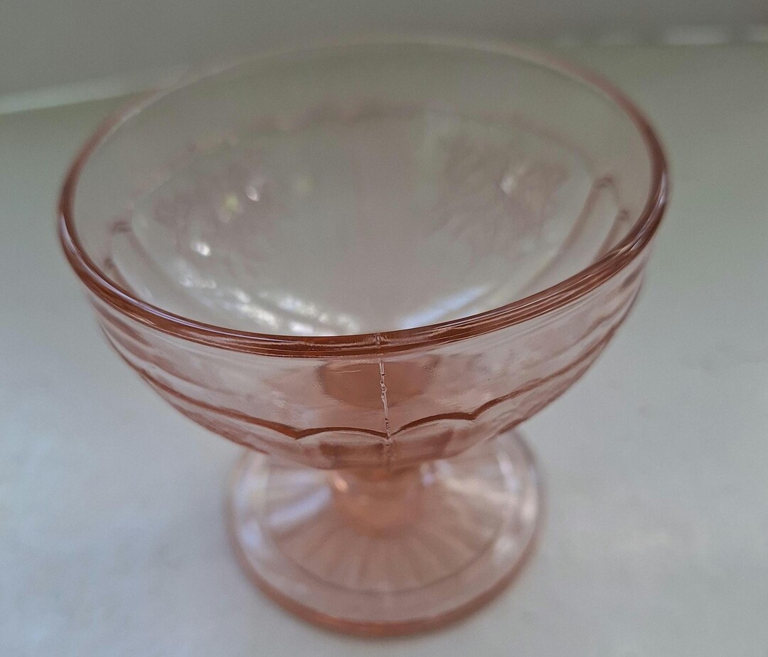 Pink Depression Glass "mayfair" Pattern Sherbert Plate 3.5" - Etsy