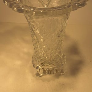 Vintage European 24% Lead Crystal Vase 7". - Etsy