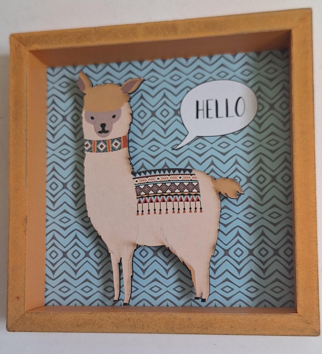 Art Print Greenbriar Int'l Llama "hello" 5.5" X 5.5". - Etsy