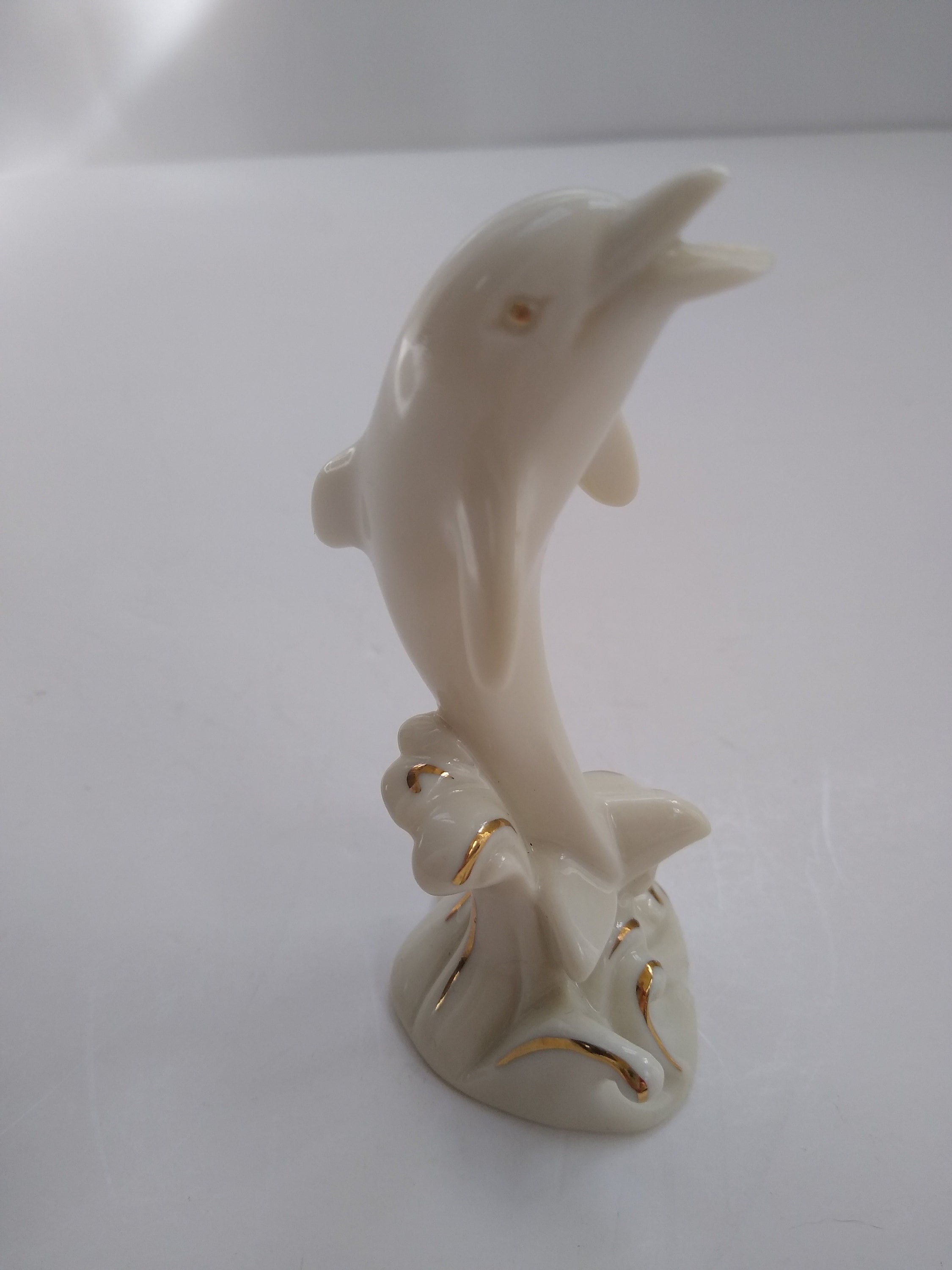 Lenox Dolphin Statue 3.75 Trimmed in Gold - Etsy