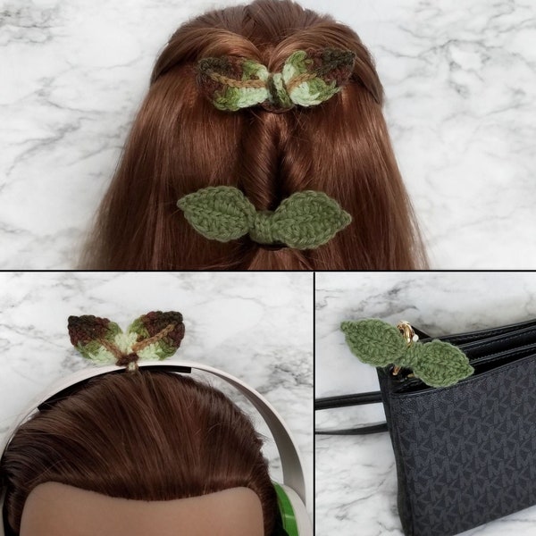 Sprout Leaf Crochet - Etsy