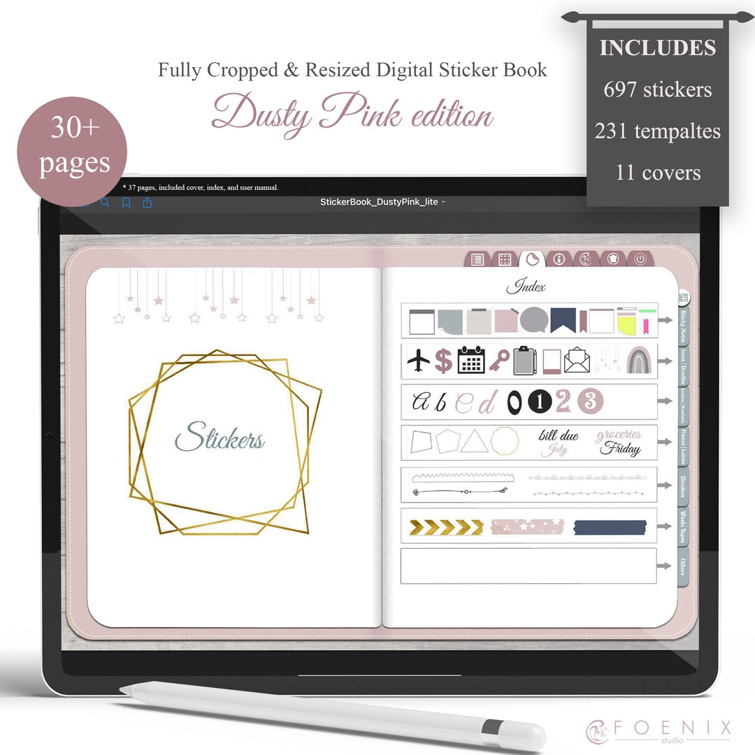 Digital Stickers, Hyperlinked Clickable Sticker Book, Digital Stickers ...