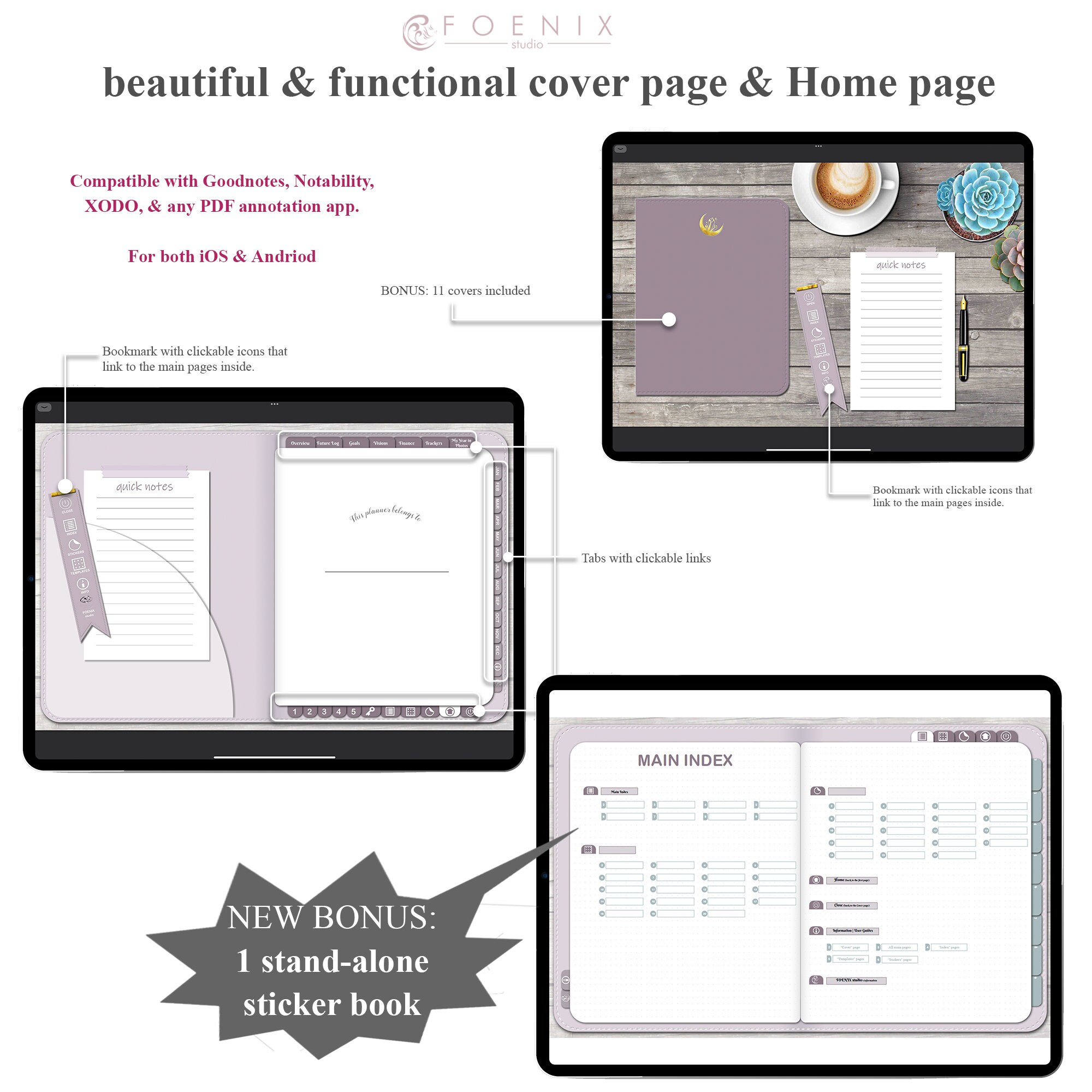 Customizable Digital Planner Digital Bullet Journal Undated - Etsy