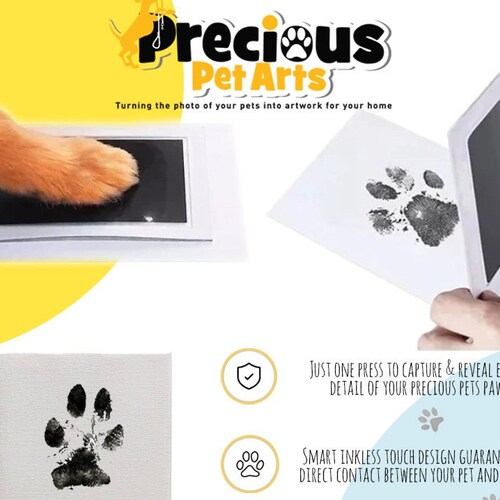 Dog Remembrance Gift Pawprints With Pawprints Left By You Poem ...