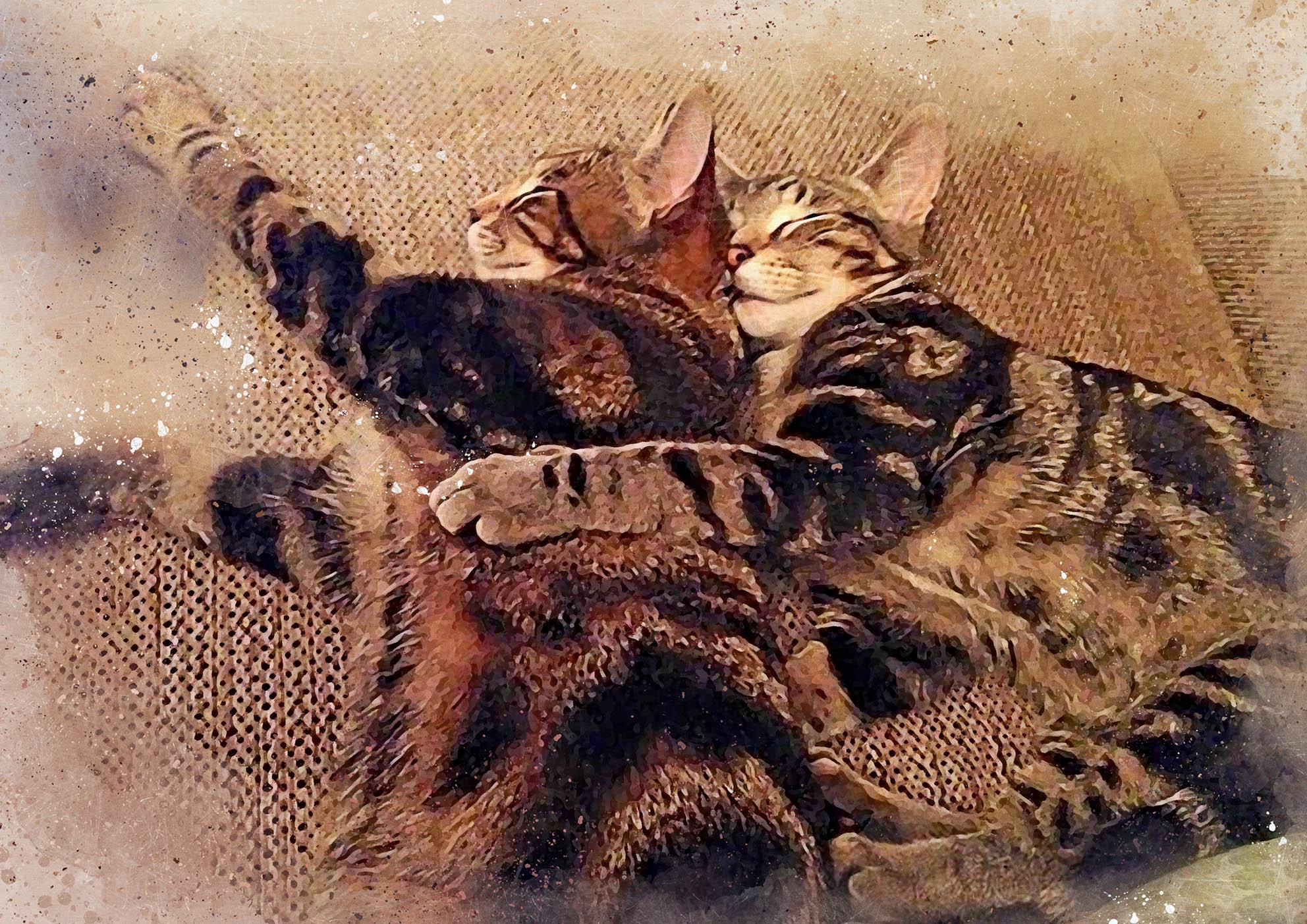 Custom Kitten Portrait Custom Cat Painting Custom Pet Portrait | Etsy UK