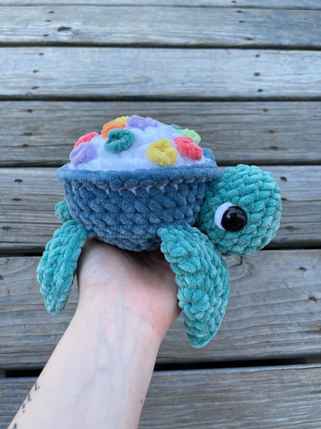 Crochet Fruit Loop Turtle Cute Summer Amigurumi Handmade - Etsy